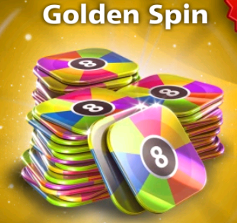 25 Golden Spin + 3 Golden Spin Free + VIP Points ( In Your Account ) | 8 Ball Pool | KALEOZ