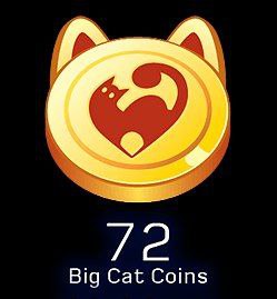 ⚡ INSTANT GLOBAL ⚡ 72 Big Cat Coins [Only need Character ID & Character ...