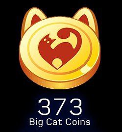 ⚡ INSTANT ⚡ 373 Big Cat Coins [Only need Character ID & Character Name ...