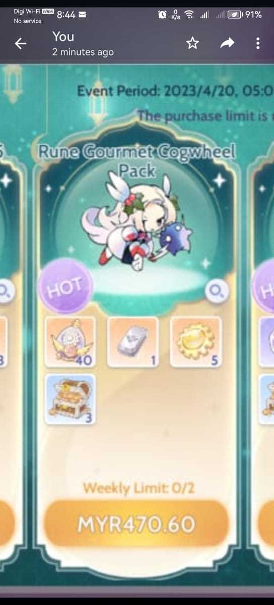 Ragnarok Origin Global /Rune Gourmet Cogwheel Pack login topup, need ...