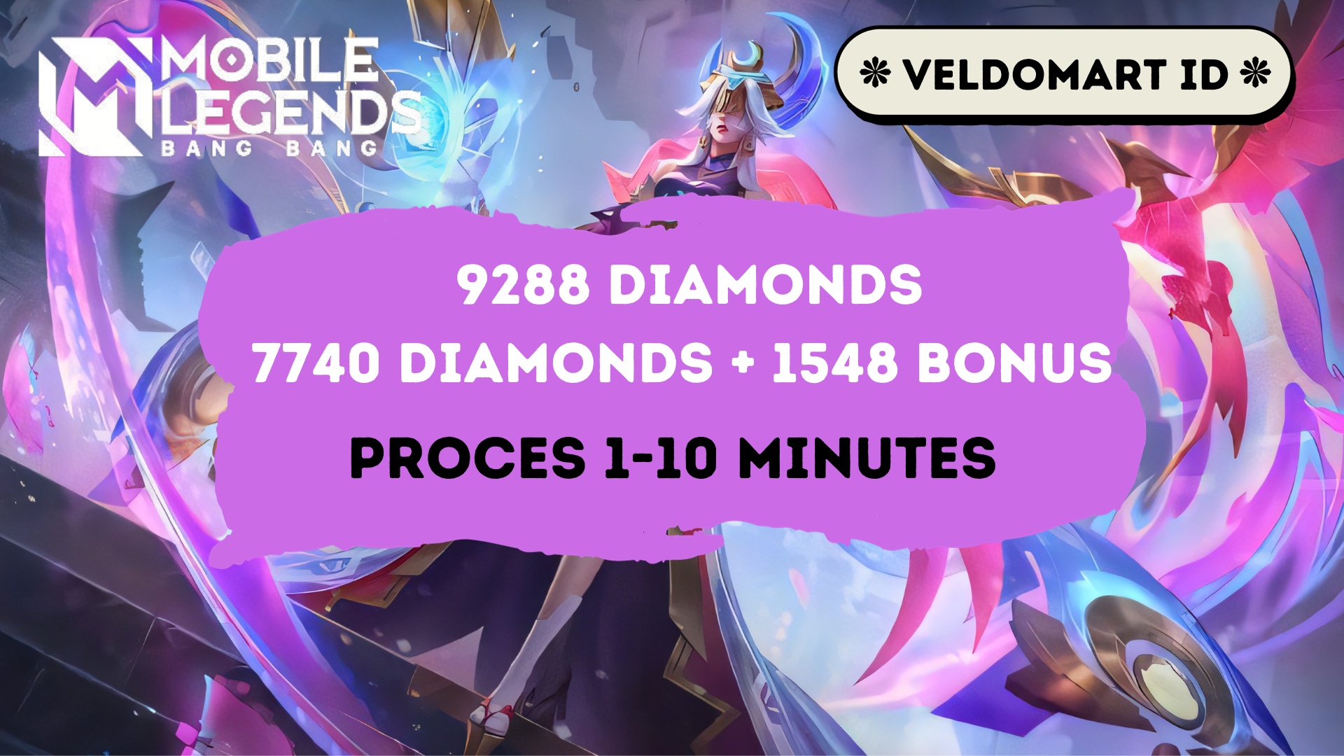 [INSTANT]MOBILE LEGENDS 9288 DIAMONDS (ONLY REQUIERES ACCOUNT ID ...