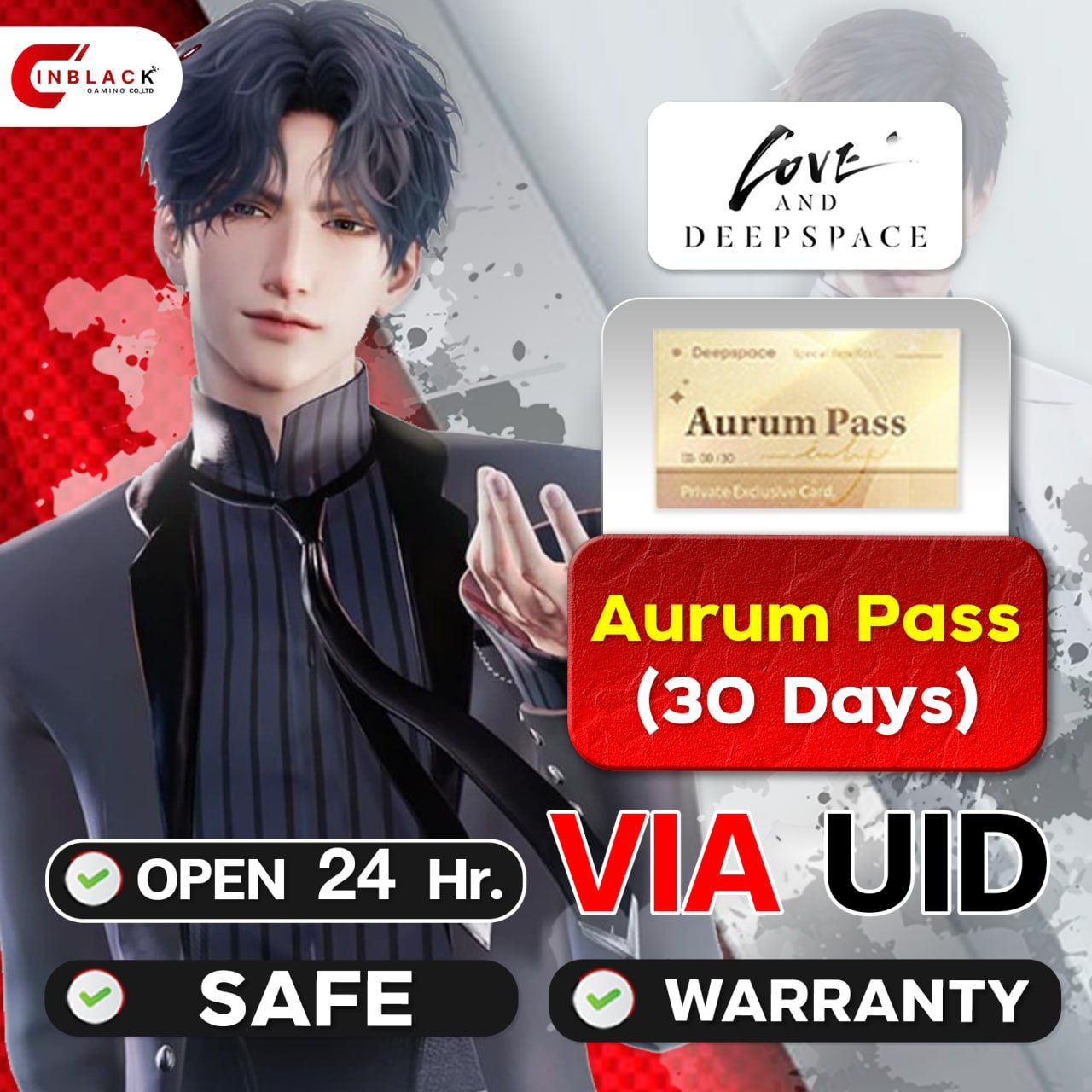 Love and Deepspace - Aurum Pass (30 Days) UID by Inblackm open 24 hr. | Love and Deepspace | KALEOZ