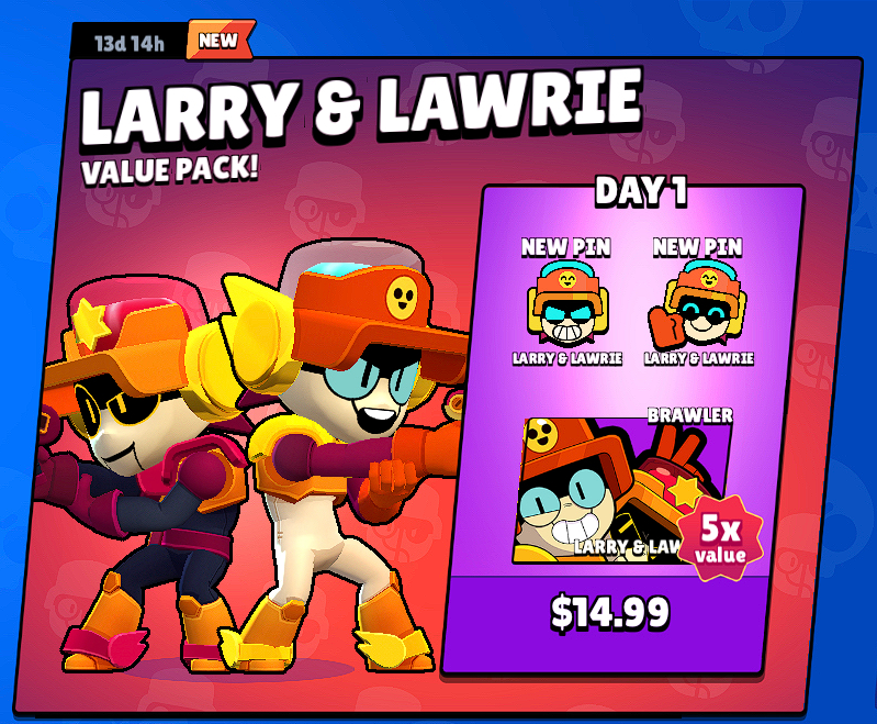 Brawl Stars - Larry & Lawrie Value Pack (LOGIN METHOD) **Need Email ...