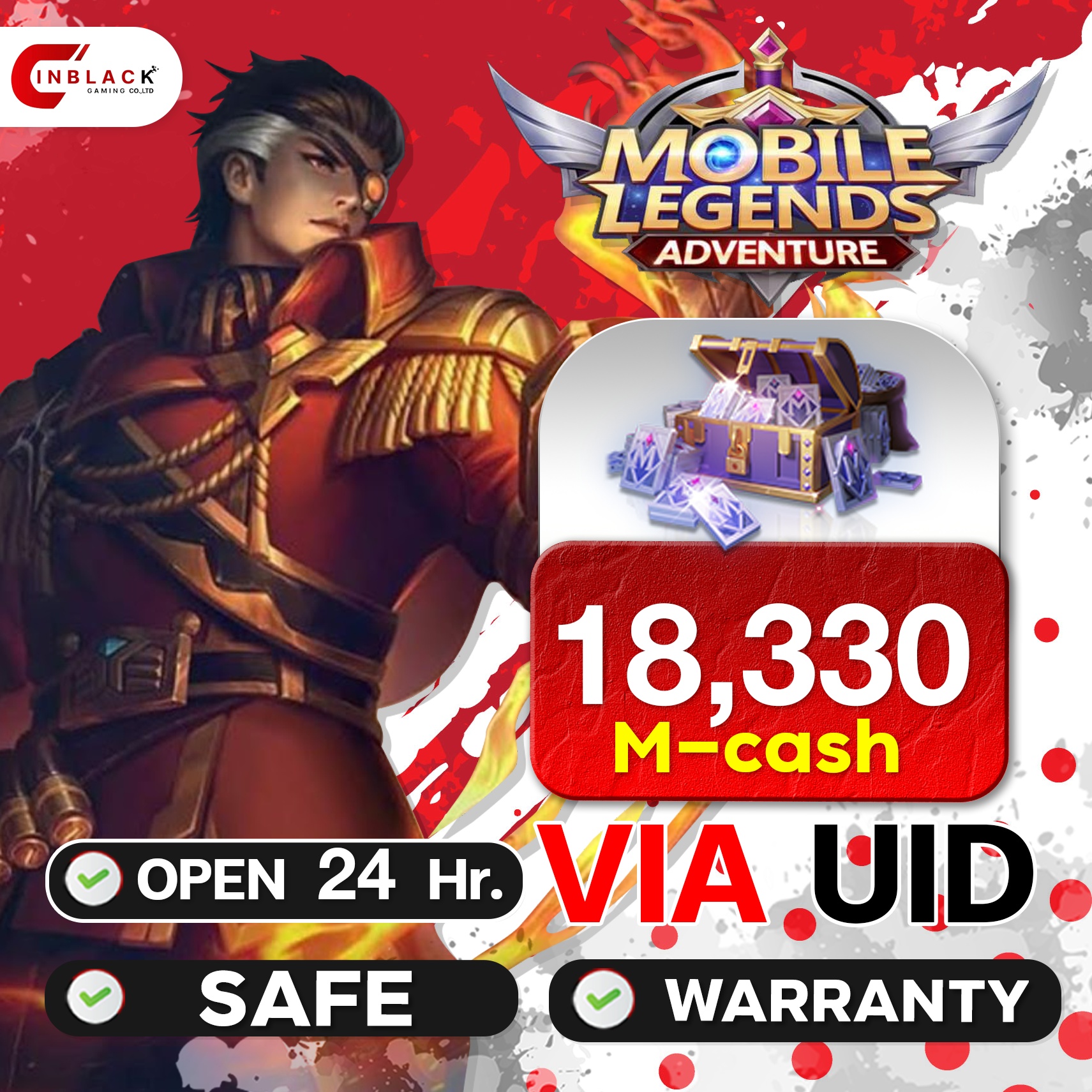 Mobile Legends: Adventure - 18,330 M-cash UID by Inblackm open 24/7 ...