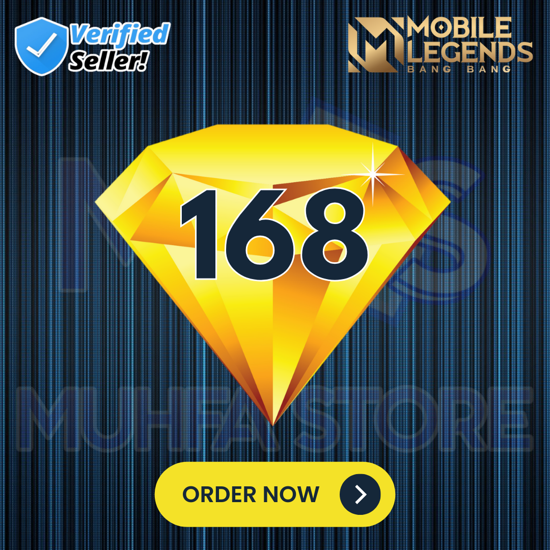 [Instant] Mobile Legends 168 Diamonds (MALAYSIA ONLY) | Mobile Legends: Bang Bang | KALEOZ