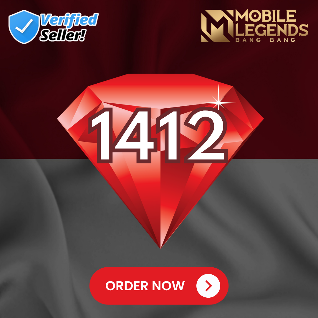 [Instant MLBB] Mobile Legends 1412 Diamonds GLOBAL (INDONESIA YES ...