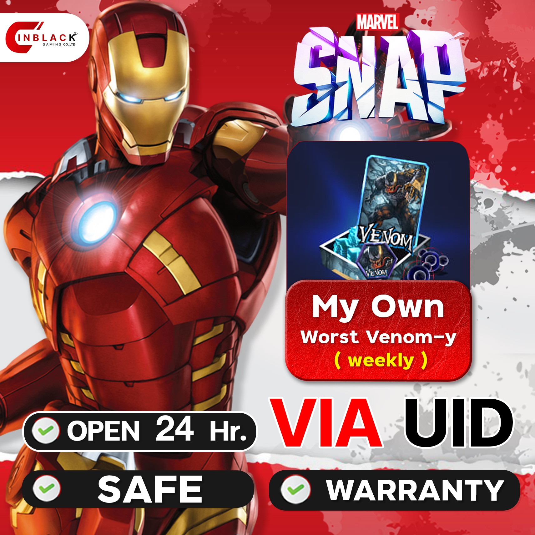 Marvel Snap - My Own Worst Venom-y VIA UID by Inblackm open 24 hr ...