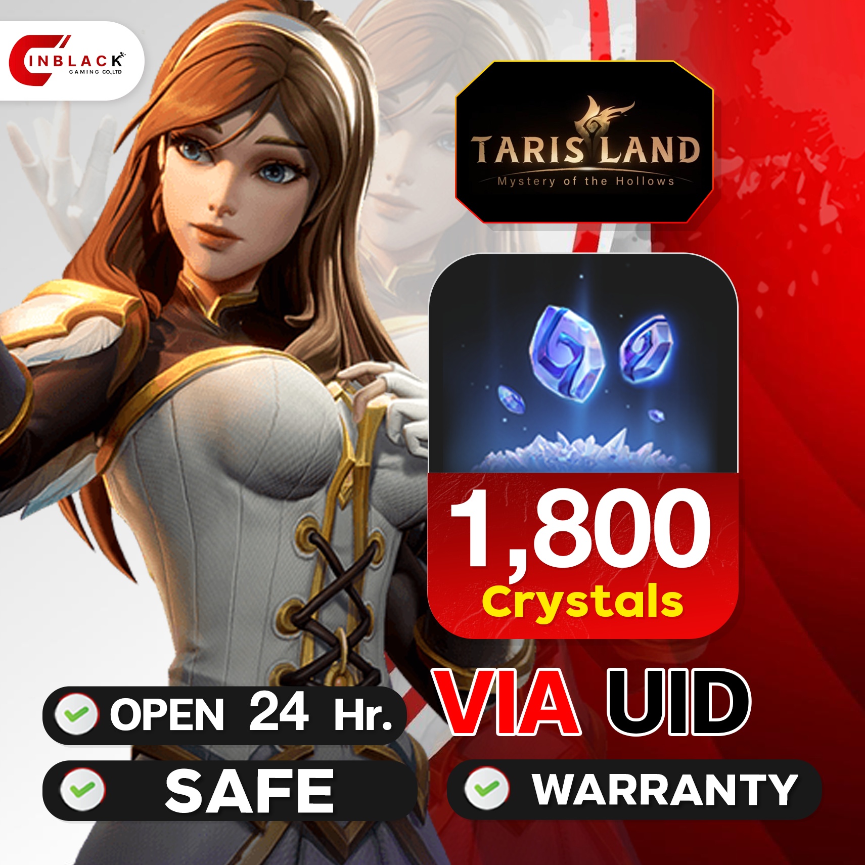 Taris land -1400 Crystals (ASIA) VIA UID by Inblackm open 24 hr ...