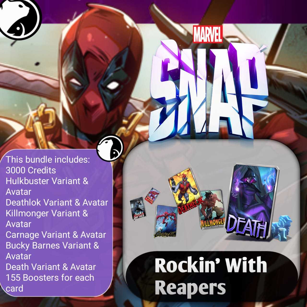 Marvel Snap FAST DELIVERY ( Rockin' With Reapers ) VIA : UID | Marvel ...