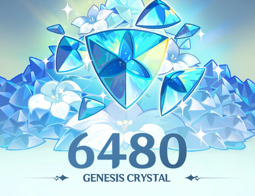 Genshin impact , 6480 Genesis Crystals , UID application form ( Fast ...