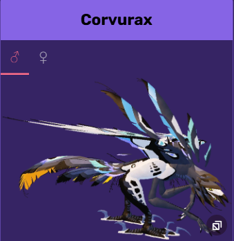 Corvurax Species || COS || Creatures Of Sonaria | Roblox | KALEOZ