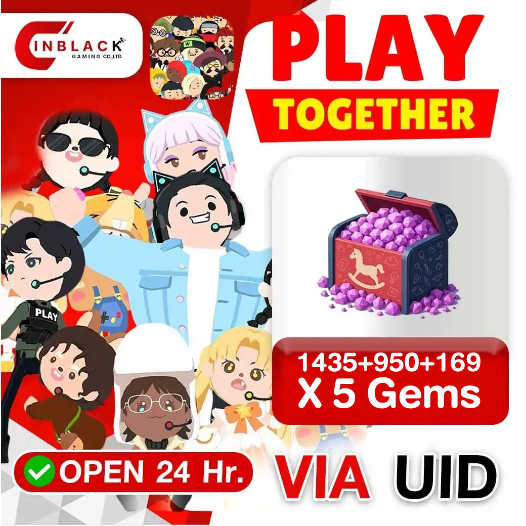 Play Together (GL) - 1435 + 1119 Gem (2,554 Gems X 5) Top up UID By Inblackm Open 24 hr. | Play ...